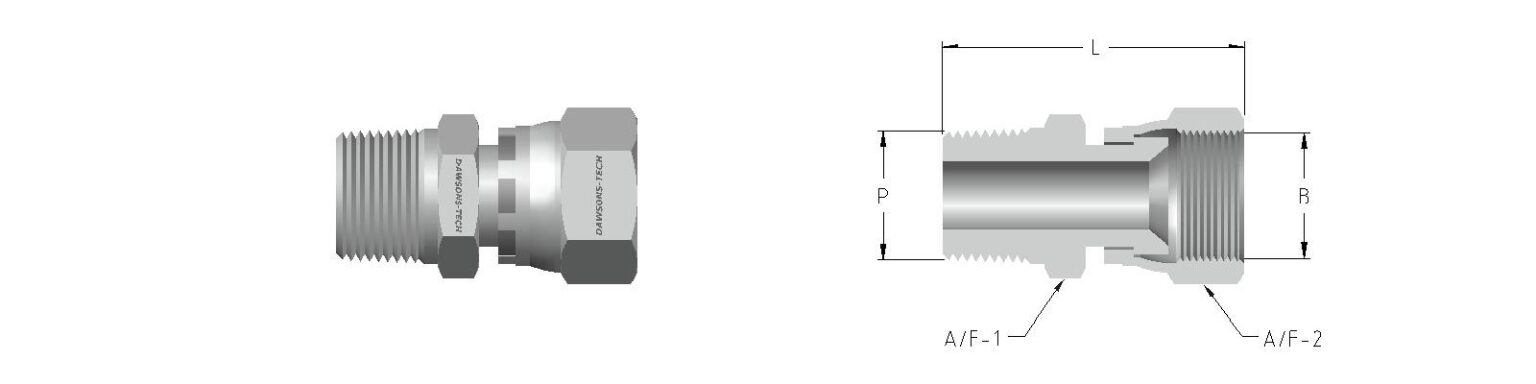 Swivel Male Connector – Dawsons-Tech